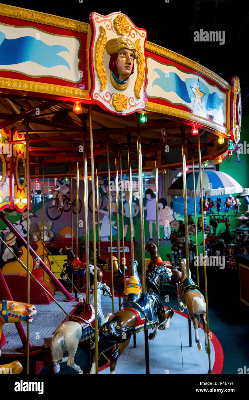 North Tonawanda, New York, USA. 26th Nov, 2018. The Herschell Carousel ...