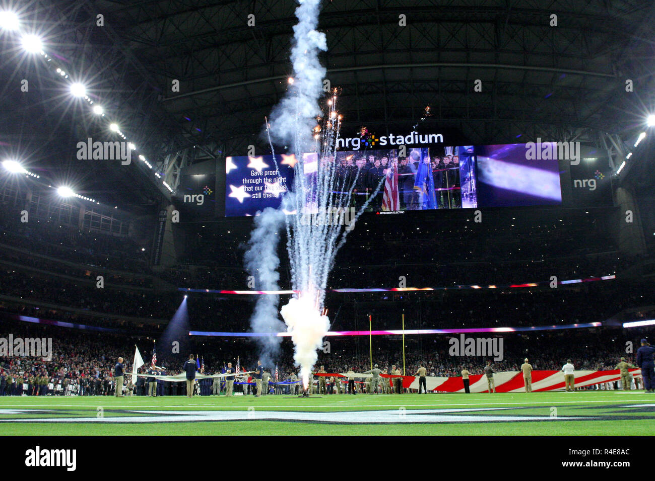 Houston stadium fireworks hi-res stock photography and images - Alamy