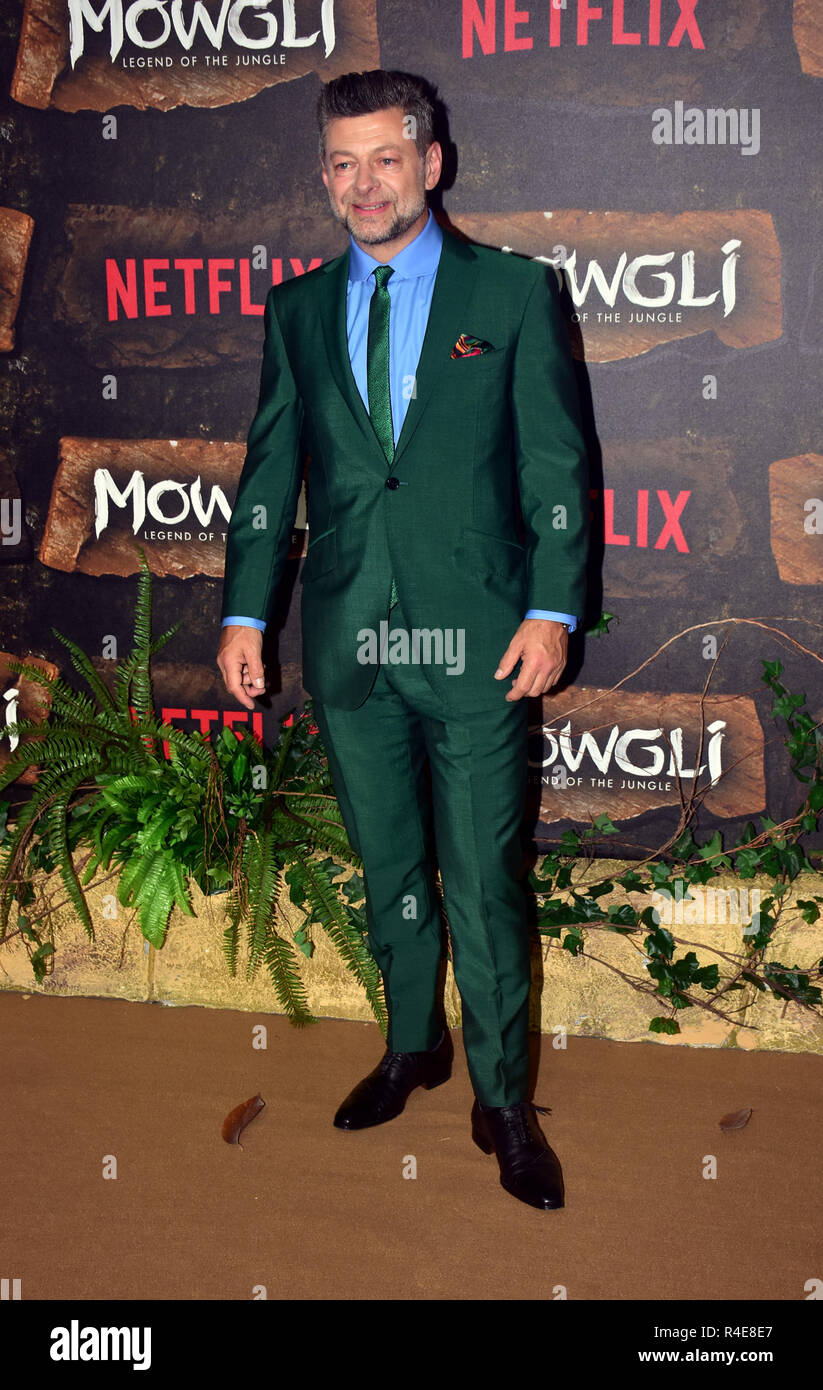 Actor Andy Serkis seen on the red carpet during the world premier of ...