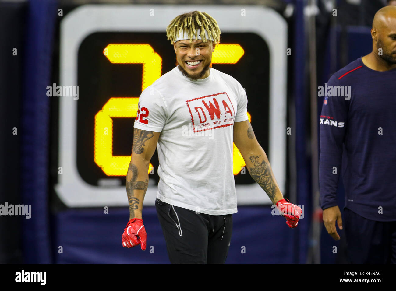 Houston, TX, USA. 26th Nov, 2018. Houston Texans free safety Tyrann ...