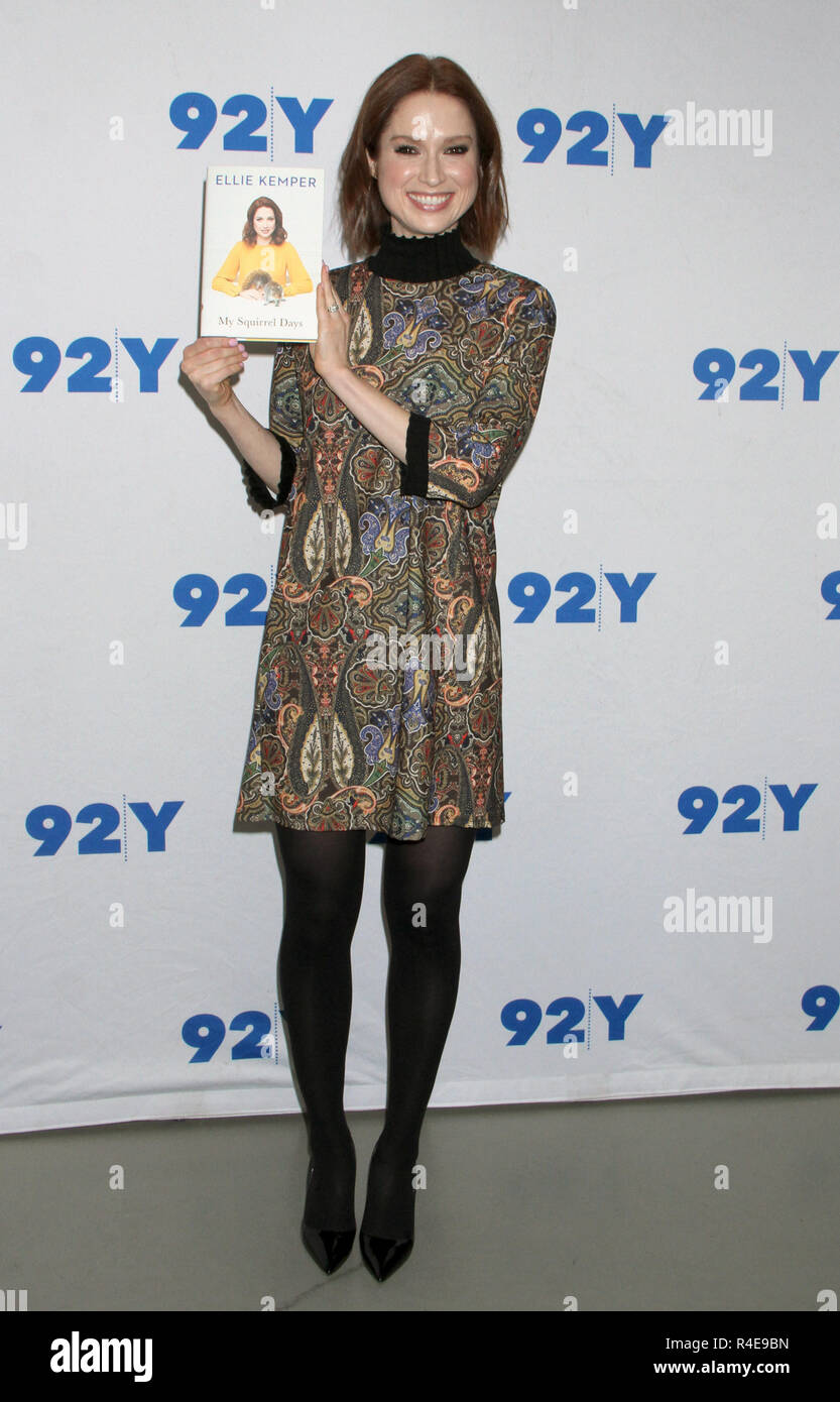 New York, NY, USA. 26th Nov, 2018. Ellie Kemper at 92Y to talk about ...