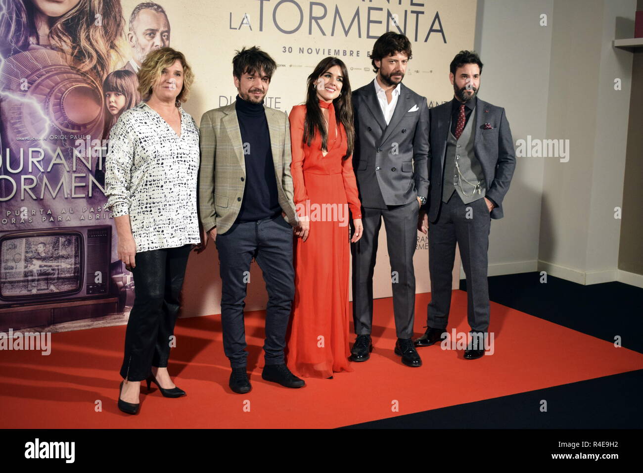 Actress Adriana Ugarte and Alvaro Morte with director Oriol Paulo at ...
