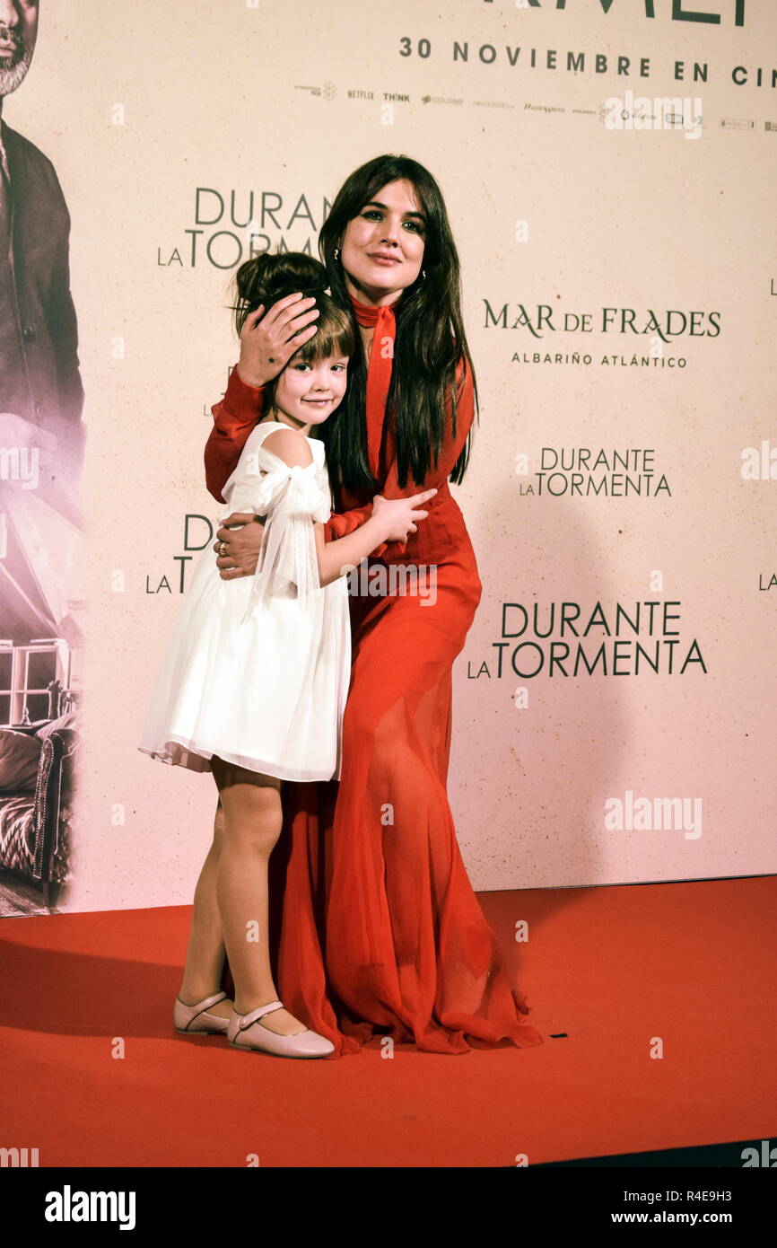 Actress Adriana Ugarte at photocall of premiere movie " Durante la ...