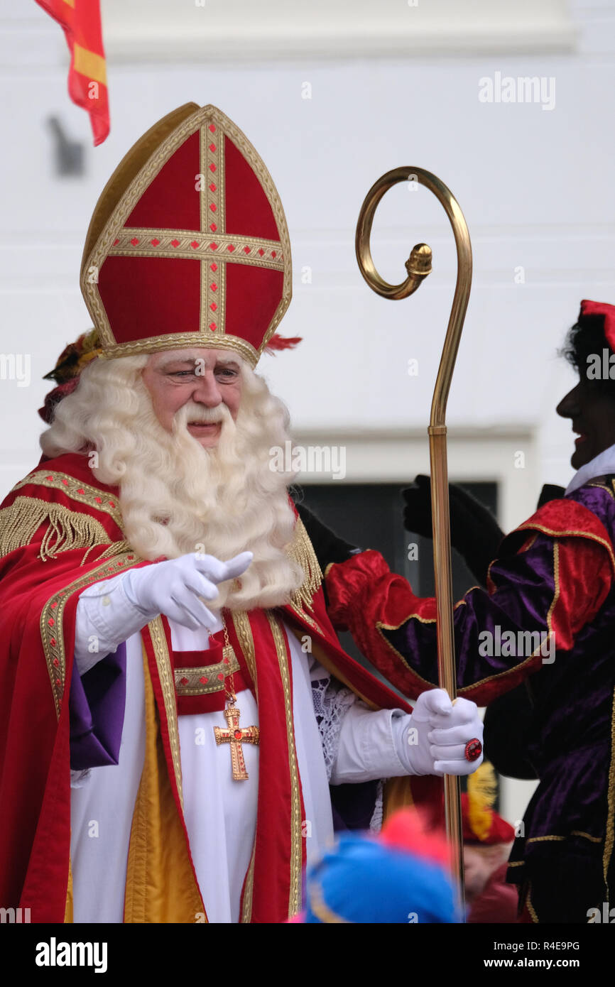 Sinterklaas (St. Nicholas) and traditional characters known as Zwarte ...