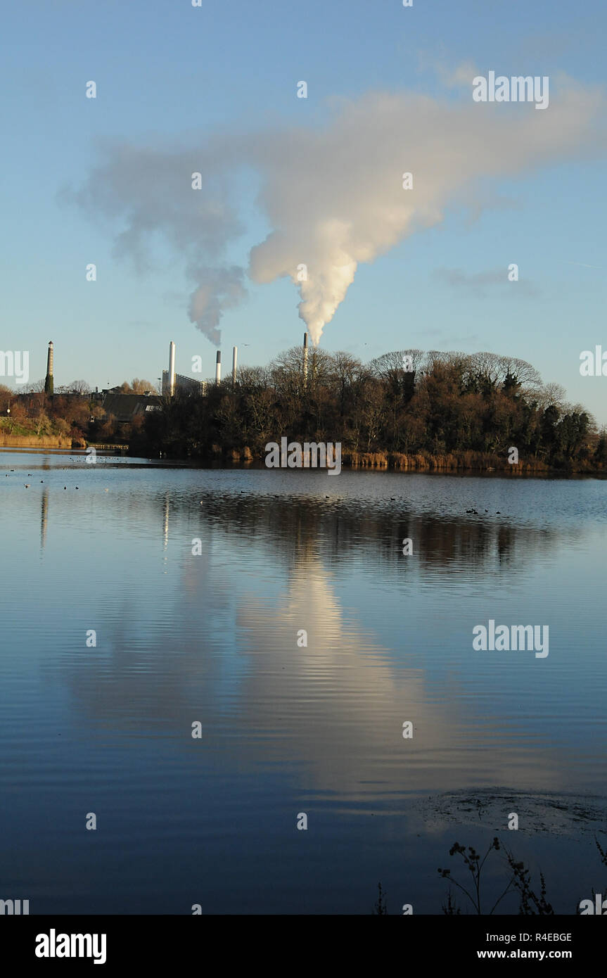 Copenhagen, Denmark. 27th Nov 2018. Global climate change issues. Smoke ...