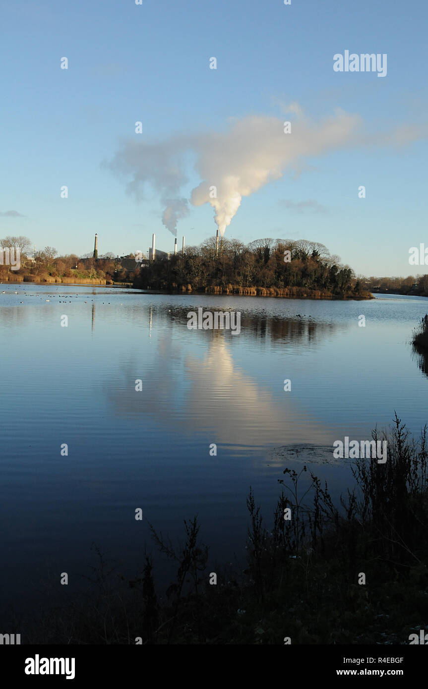 Copenhagen, Denmark. 27th Nov 2018. Global climate change issues. Smoke ...