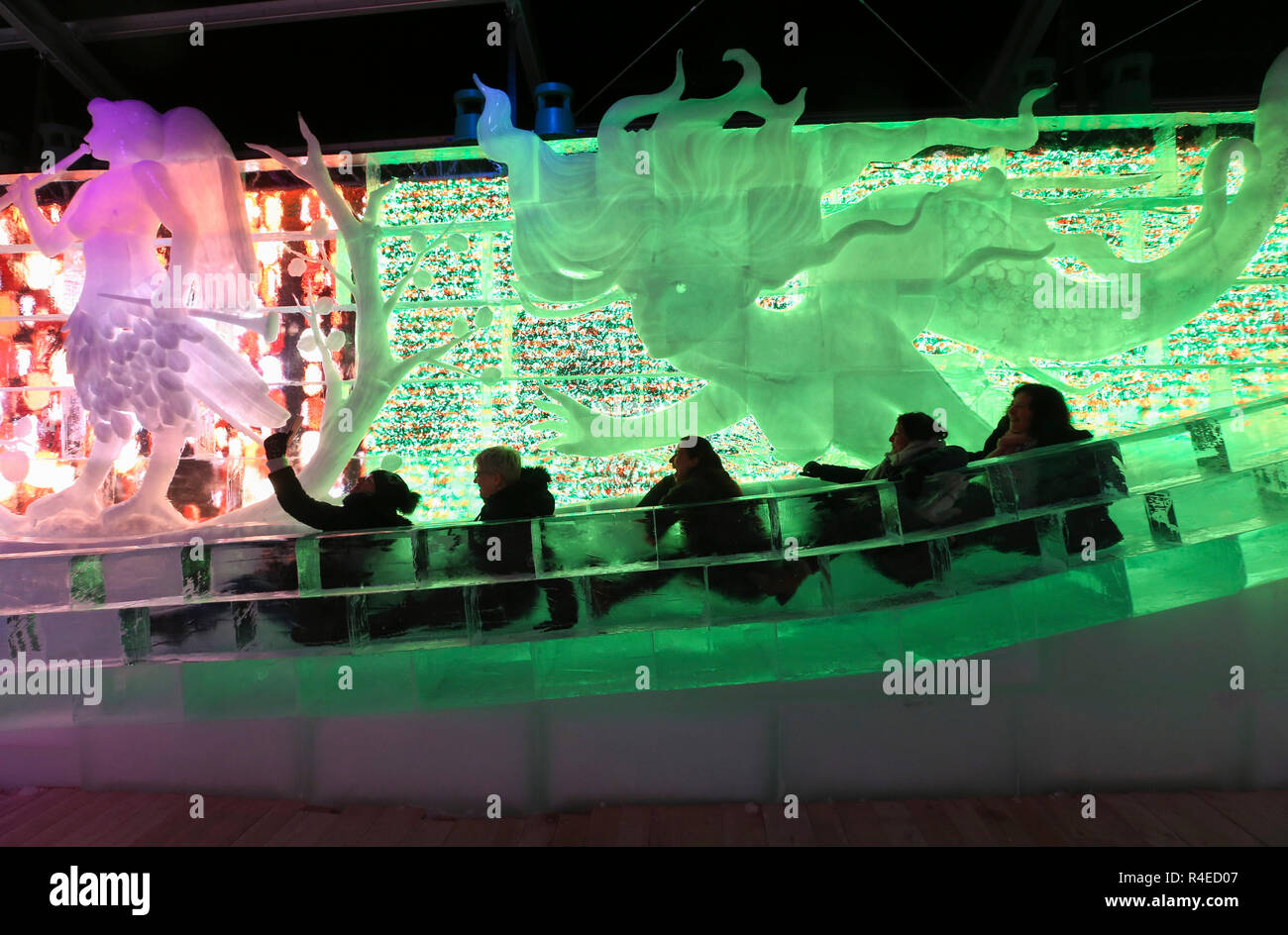 Ice sculpture festival in bruges hi-res stock photography and images ...