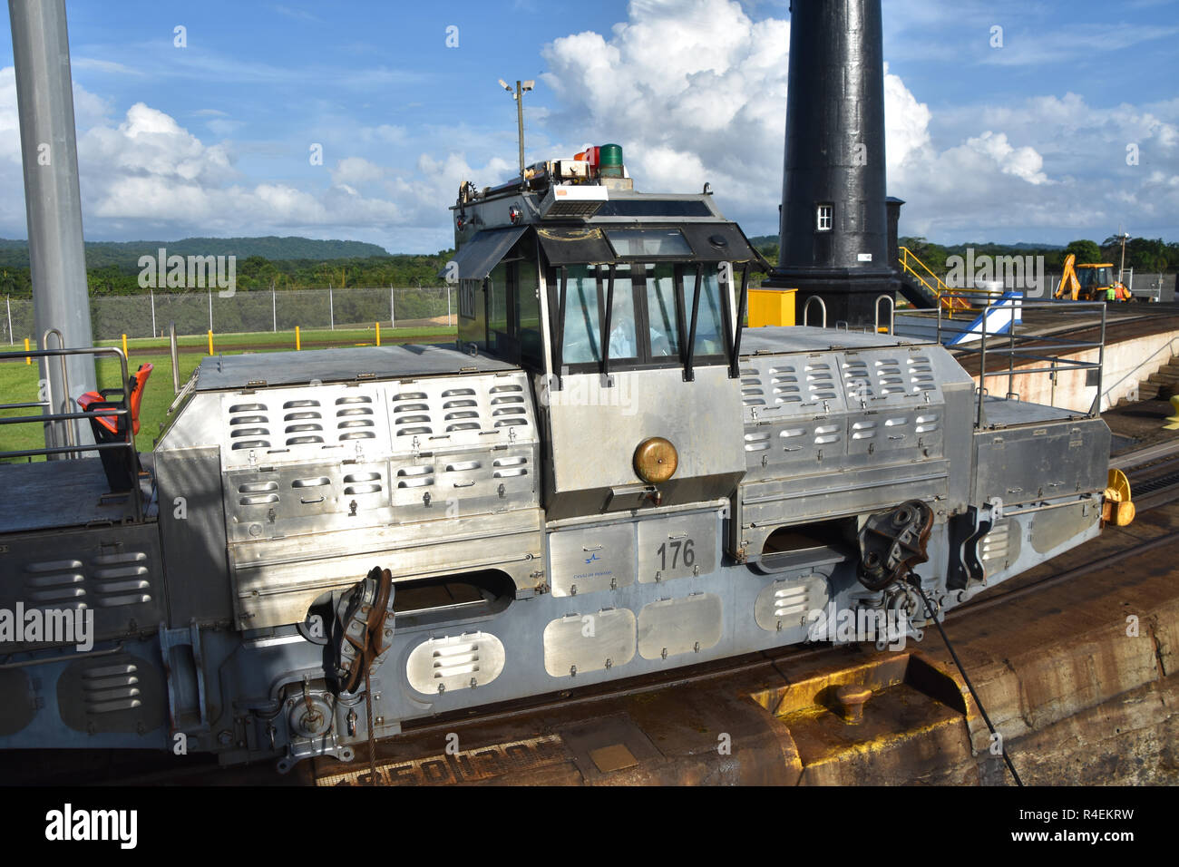 Locomotive Mule at the Panama Canal Stock Photo - Alamy