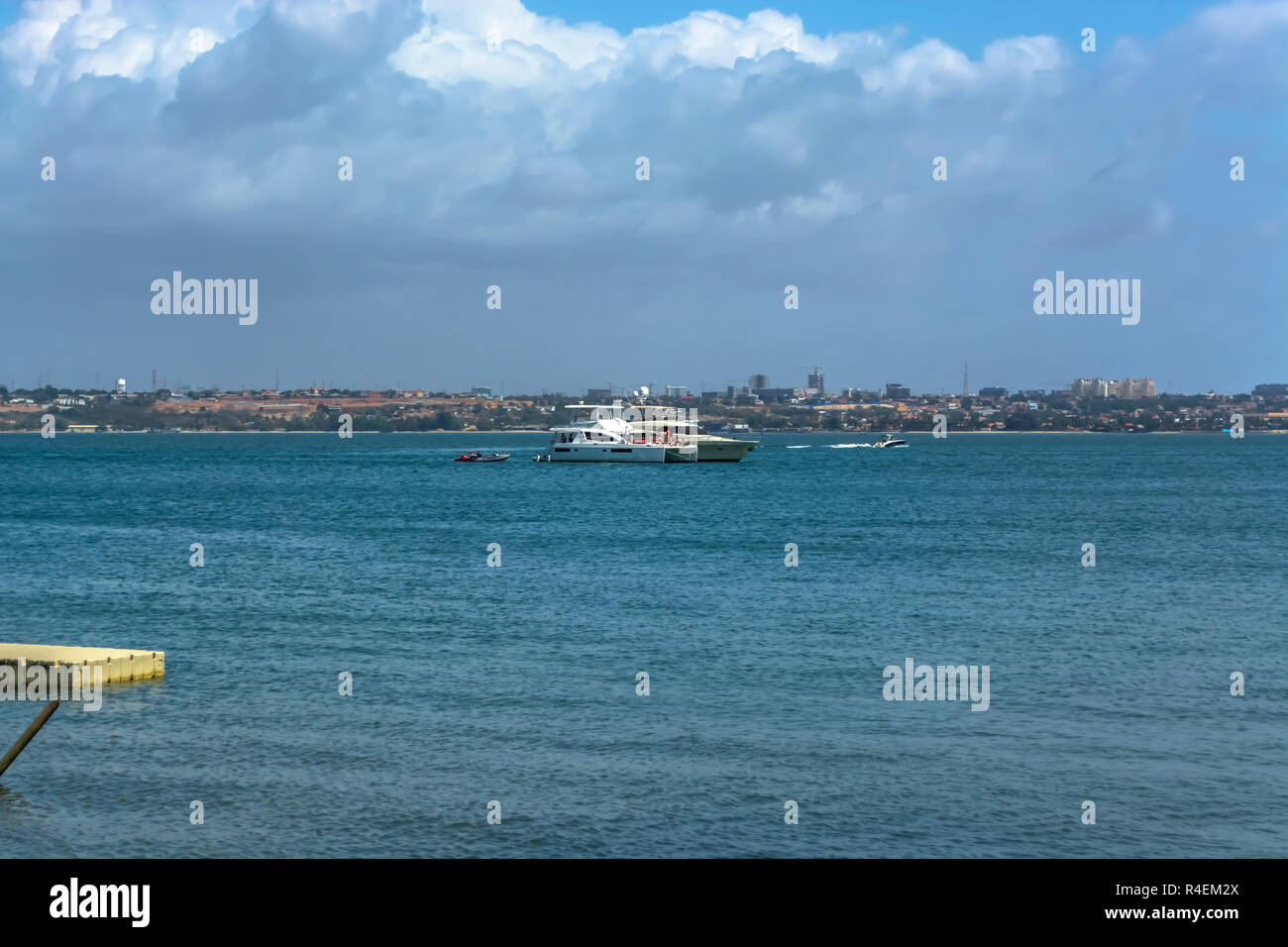 Luanda/Angola - 11 11 2018: View at the waters on coast at the Luanda ...