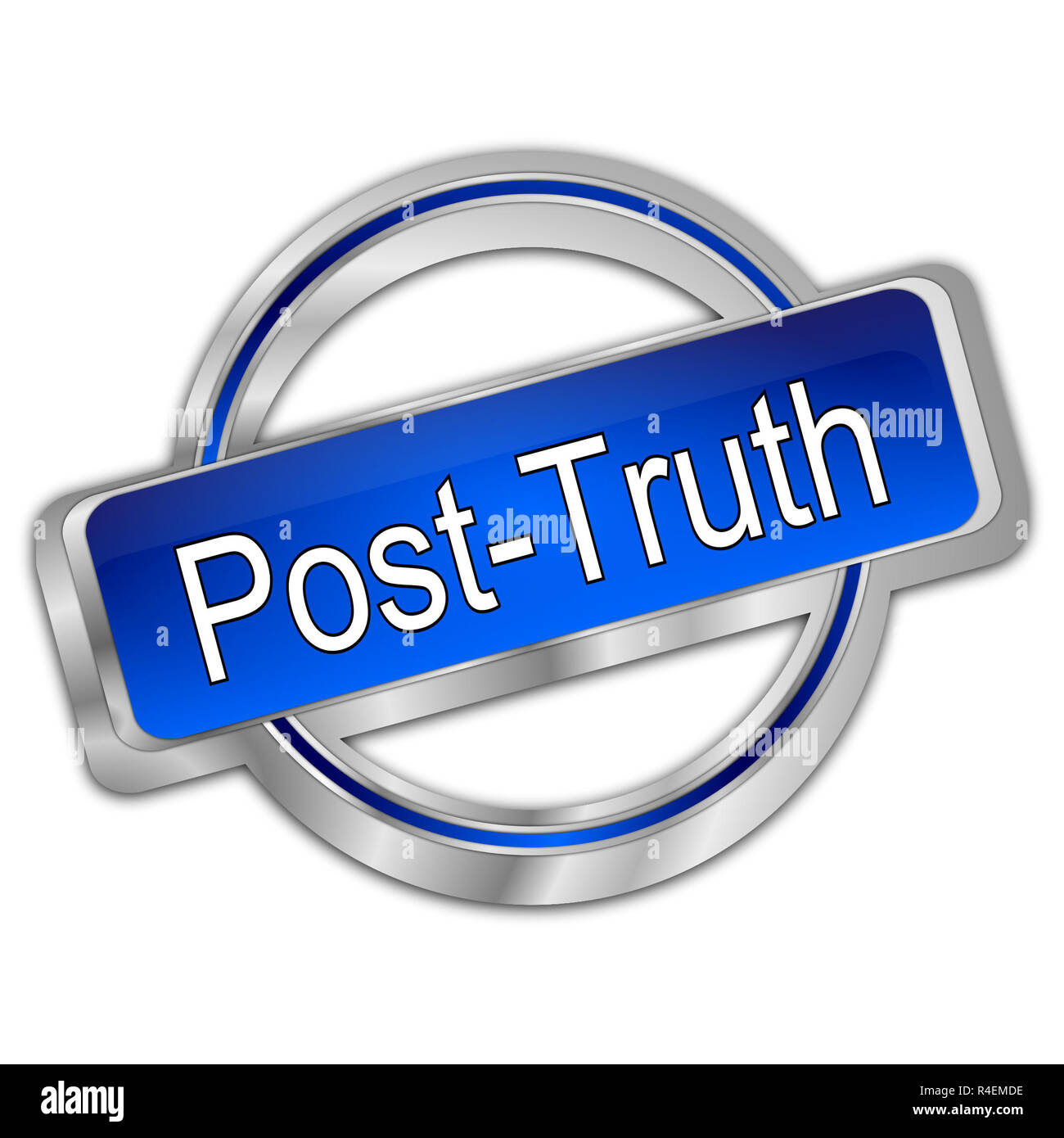 Post-Truth Button - 3D illustration Stock Photo - Alamy