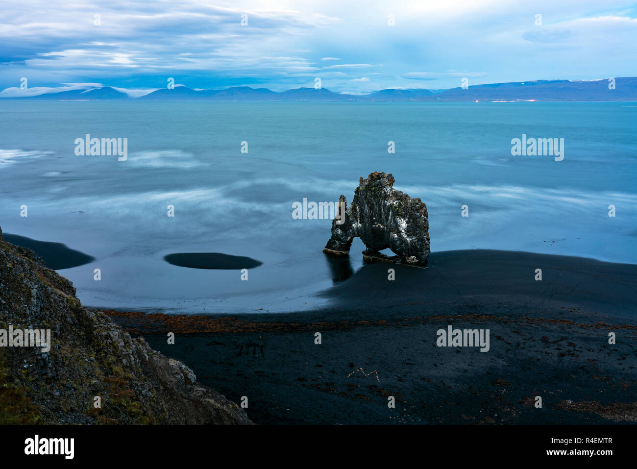 Hvitserkur at sunset, Iceland Stock Photo - Alamy