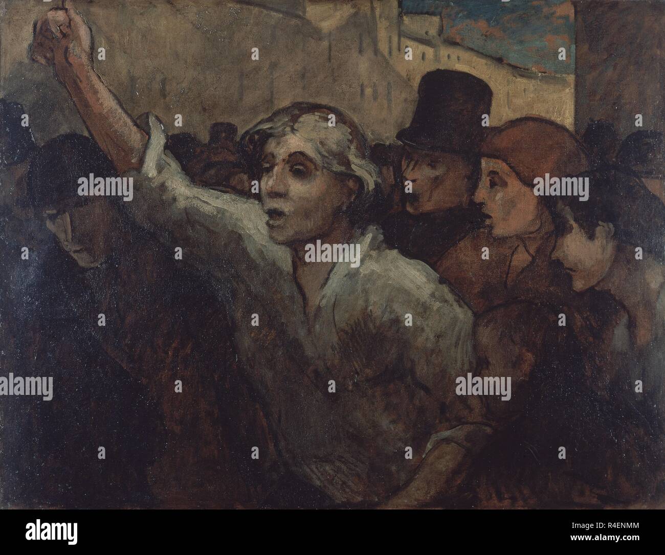 The Uprising - 1860 - 88x113 cm - oil on canvas. Author: DAUMIER ...