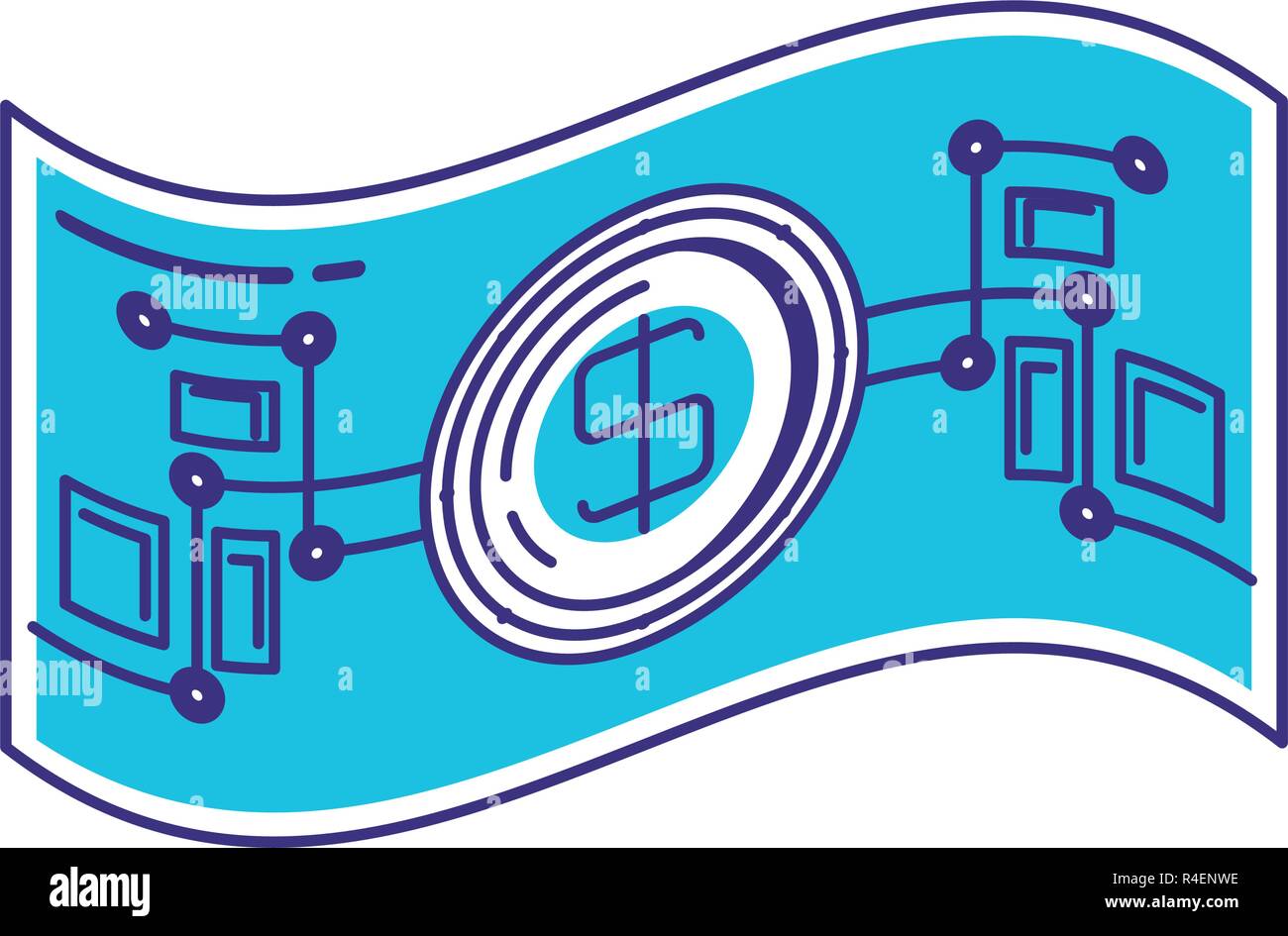 bill dollar isolated icon vector illustration design Stock Vector Image ...