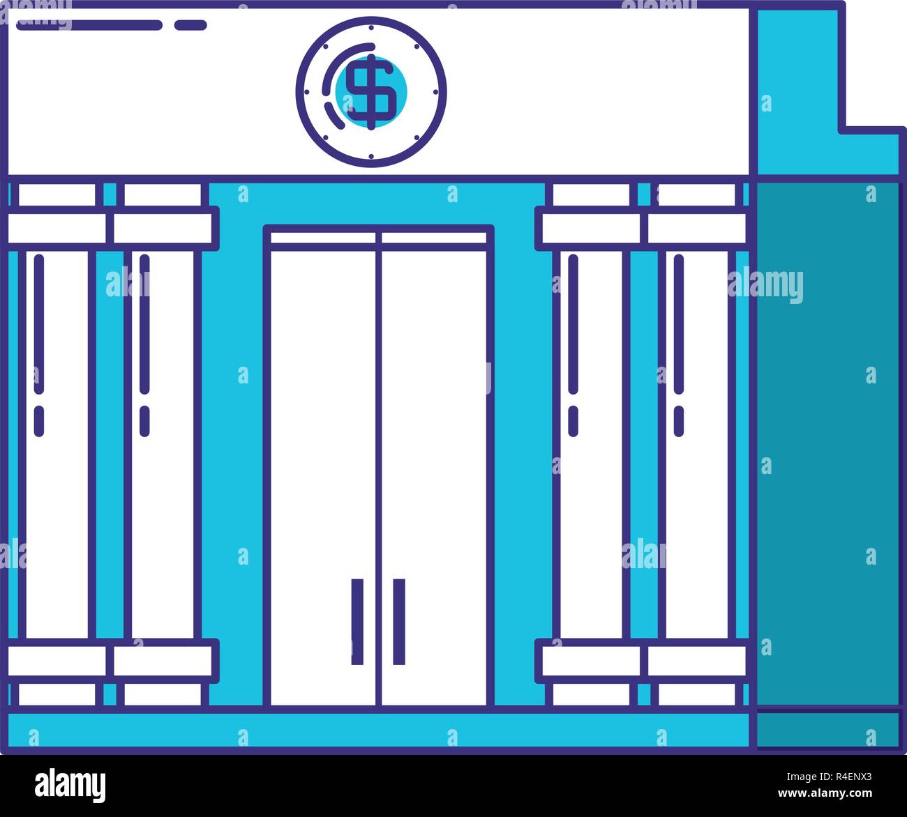 bank building isolated icon vector illustration design Stock Vector ...