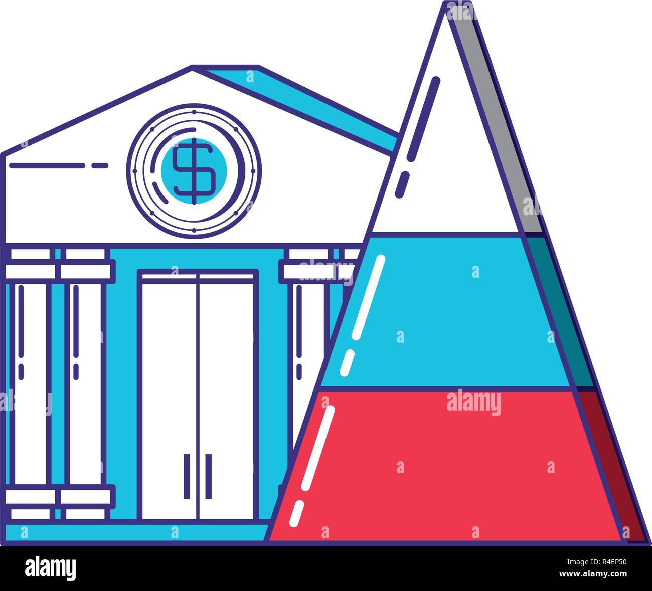 Building triangle urban urban Stock Vector Images - Alamy