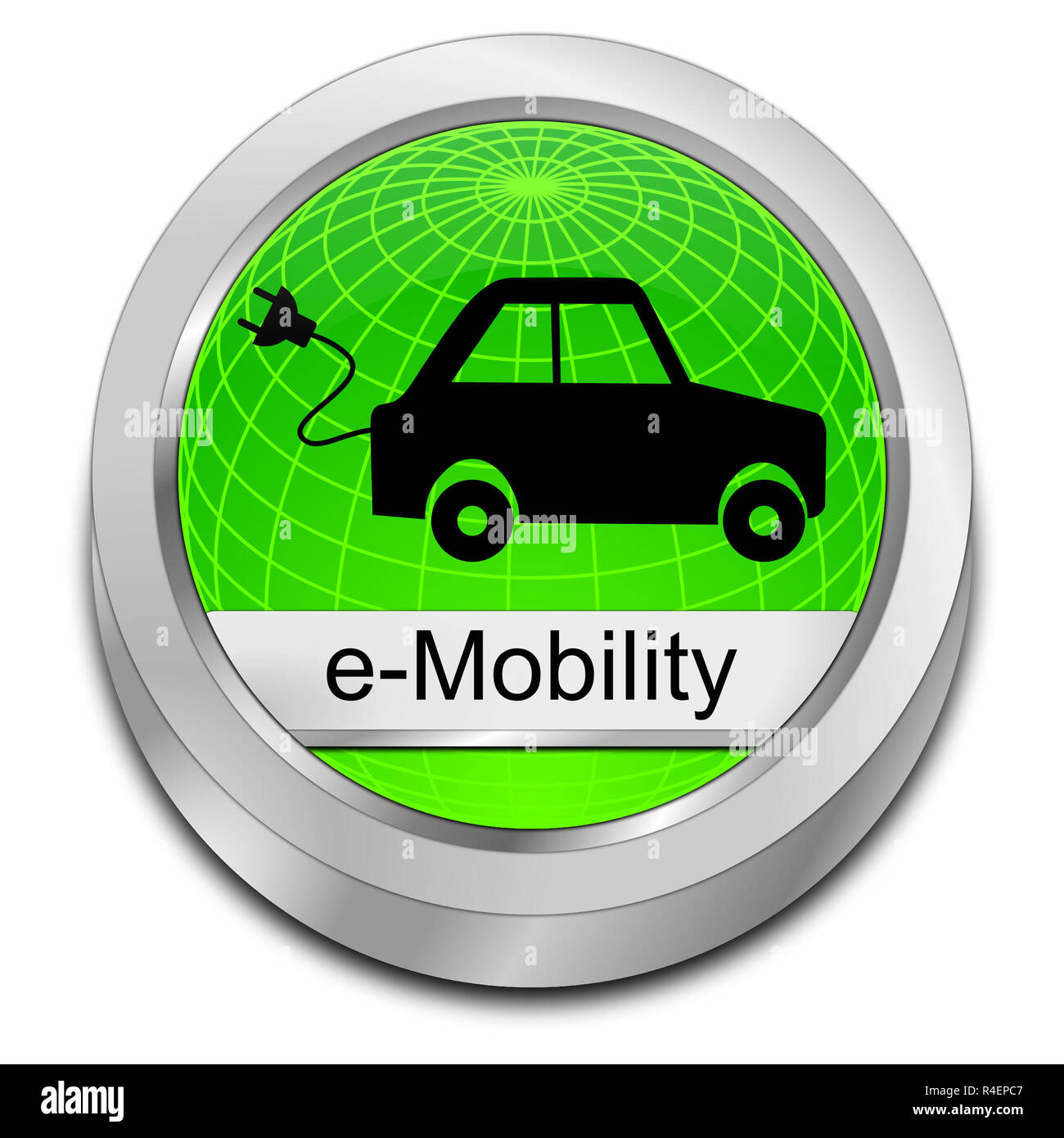 e-Mobility Button - 3D illustration Stock Photo - Alamy