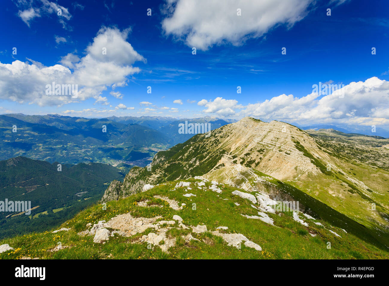 Mountain panorama, Italy Stock Photo - Alamy