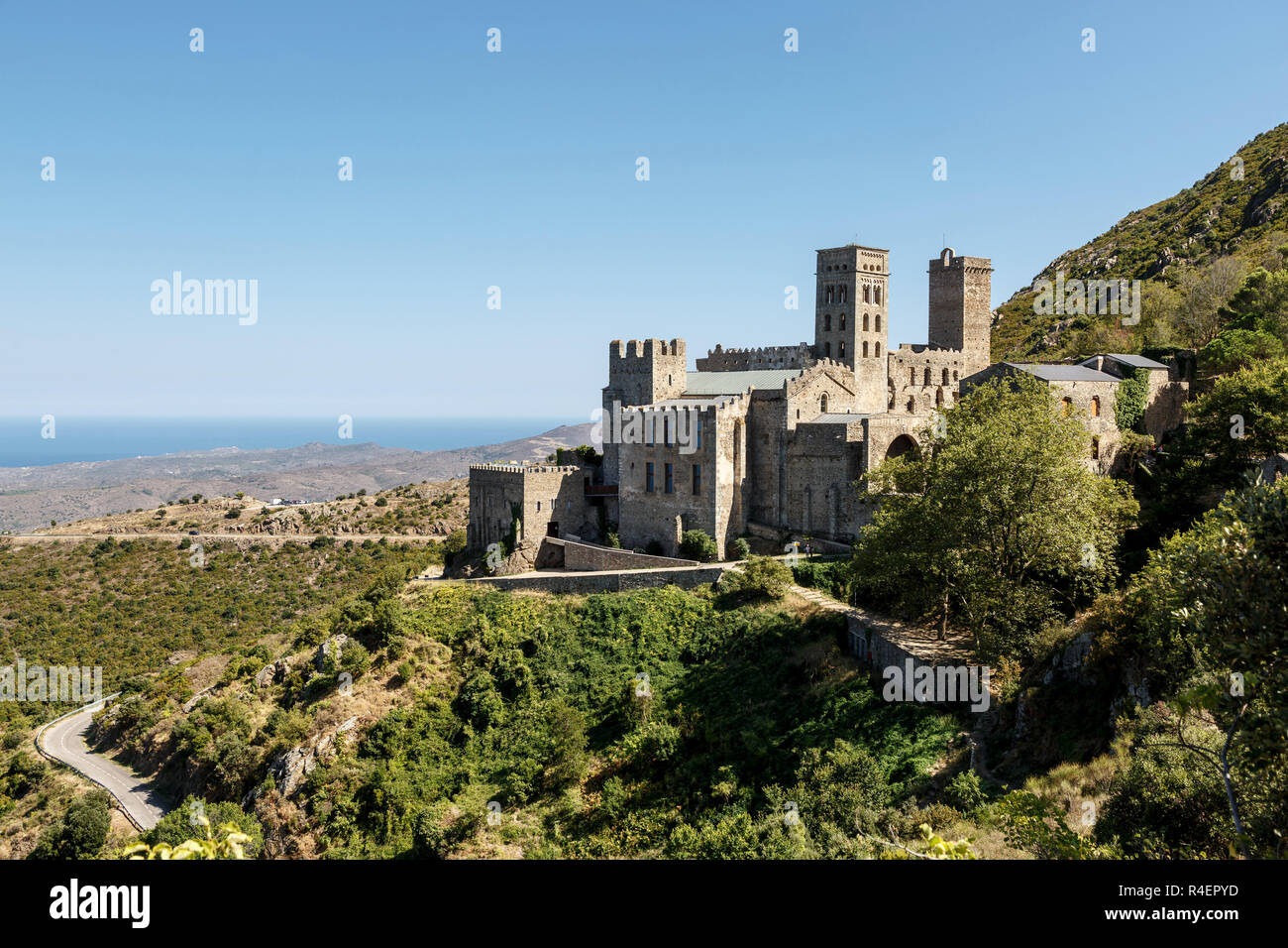 monestir de sant pere de rodes,spain Stock Photo - Alamy