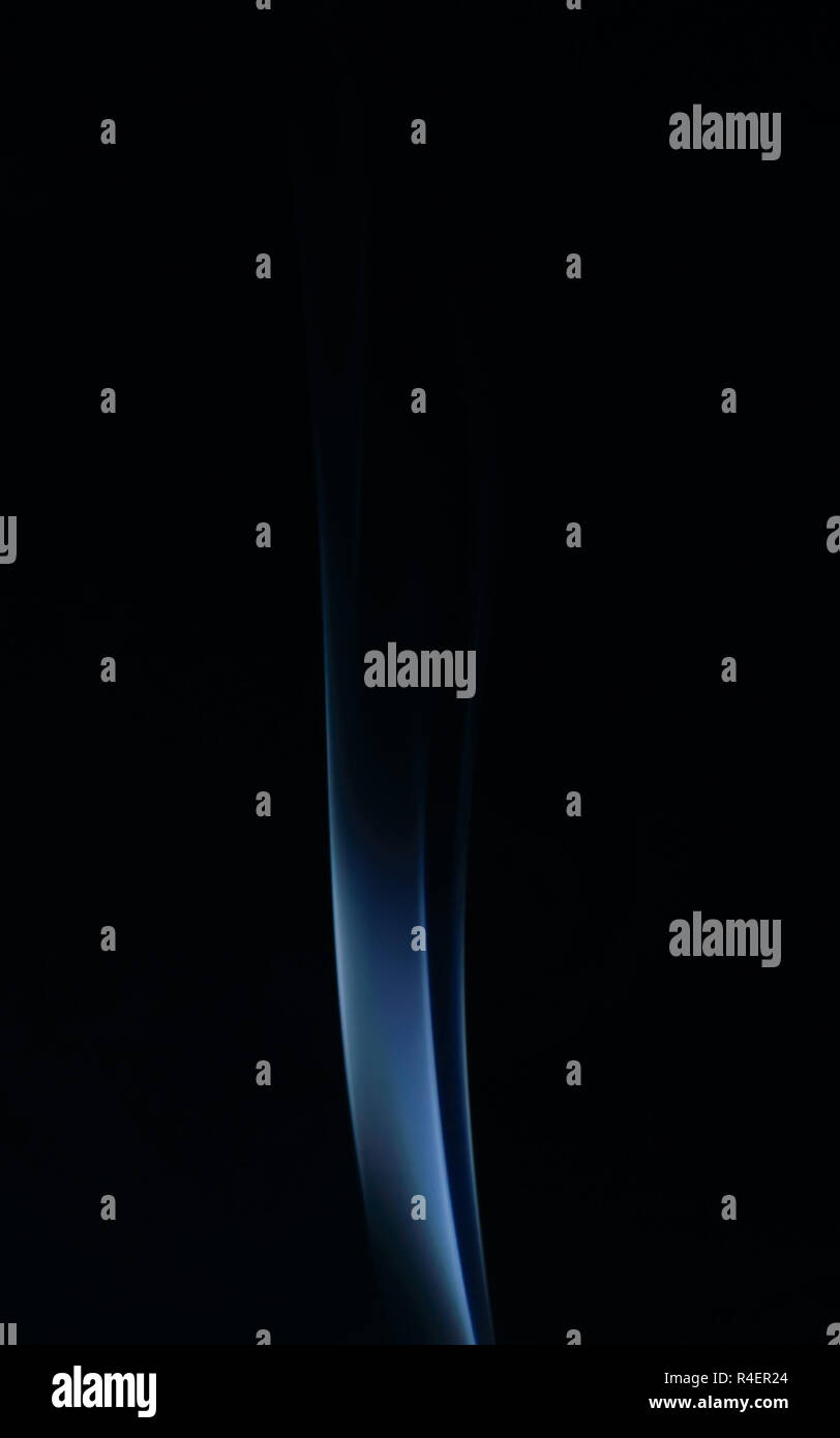 Blue abstract smoke art plume Stock Photo - Alamy