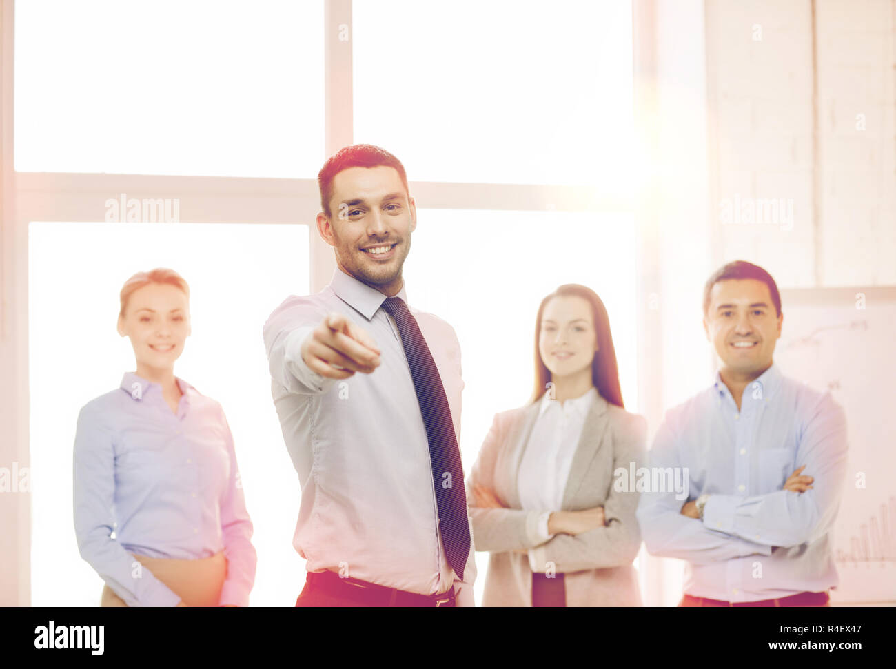 Office Pointing Finger High Resolution Stock Photography and Images - Alamy