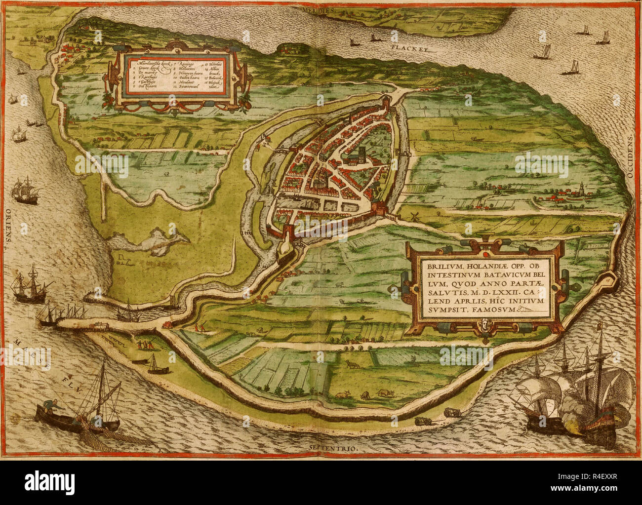16th century holland map hi-res stock photography and images - Alamy