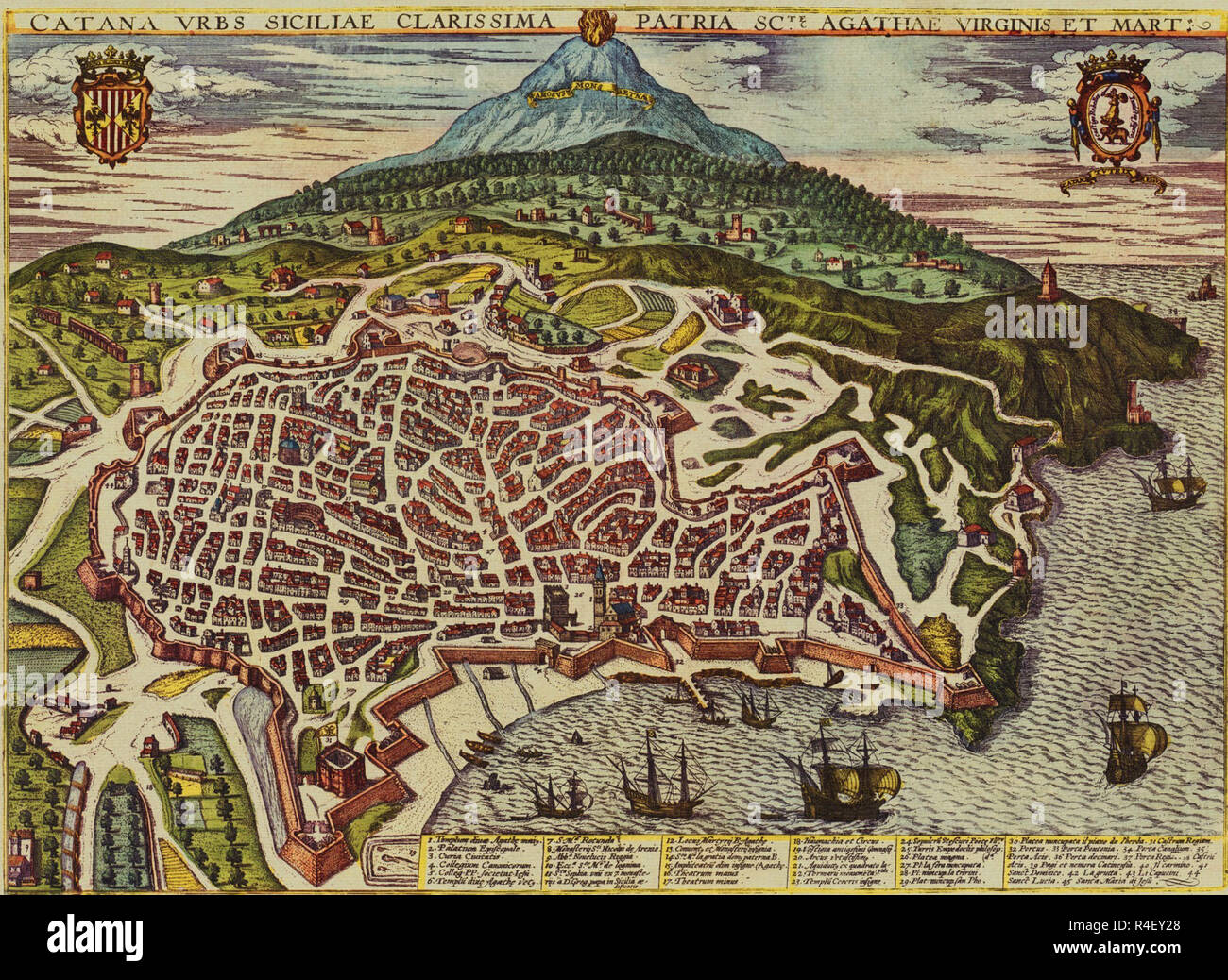Mapas De Catania Map Of Catania Hi Res Stock Photography And Images