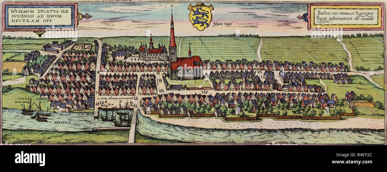 Husum map hi-res stock photography and images - Alamy