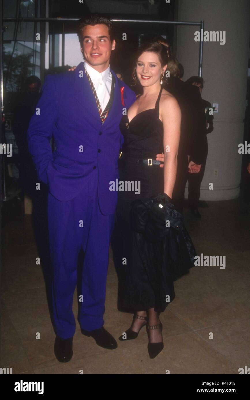 BEVERLY HILLS, CA - FEBRUARY 26: Actor Antonio Sabato Jr. and actress ...