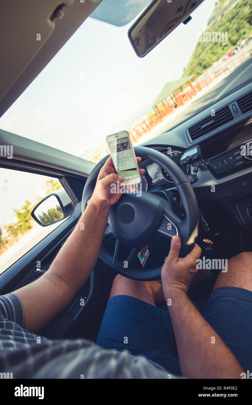 Distracted during call hi-res stock photography and images - Alamy