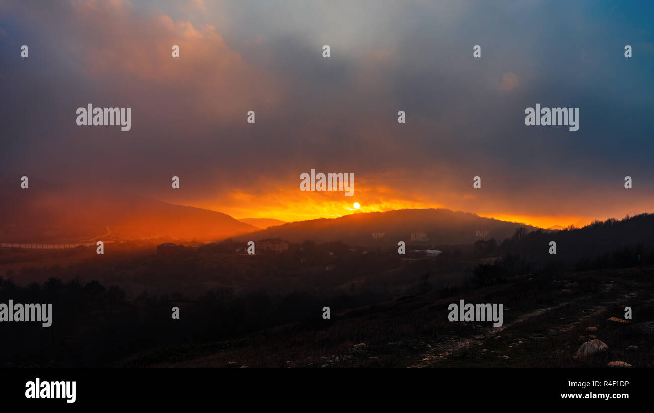Wonderful and amazing sunset and sky scene hi-res stock photography and ...