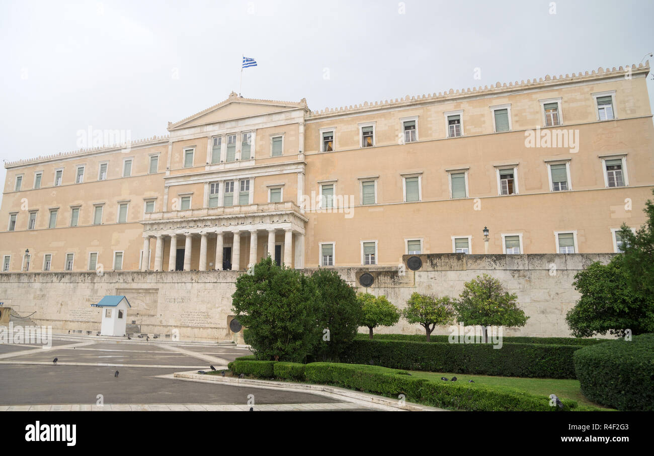 Building of Hellenic Parliament in Athens, Greece Stock Photo - Alamy