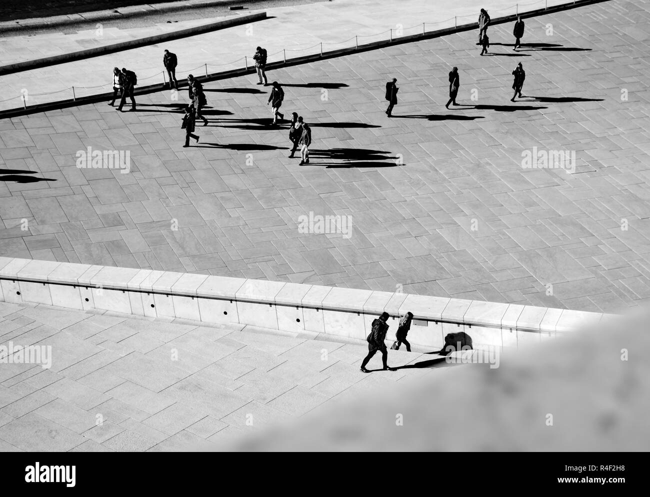 Hanging house in city Black and White Stock Photos & Images - Alamy