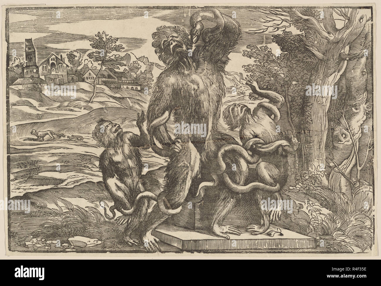 vintage illustration with a fantasy theme Stock Photo - Alamy