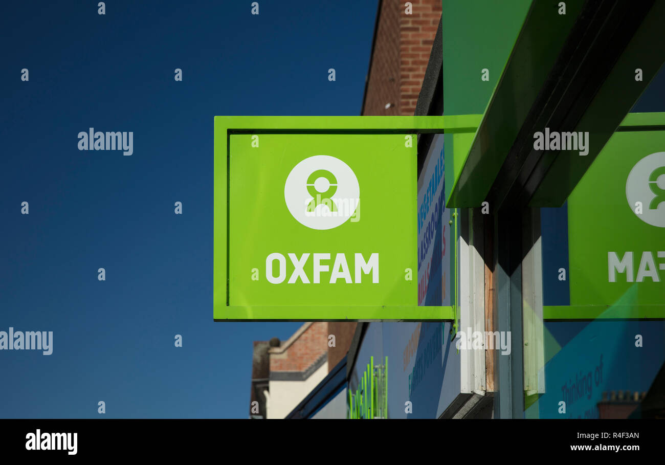 Oxfam signage logo hi-res stock photography and images - Alamy