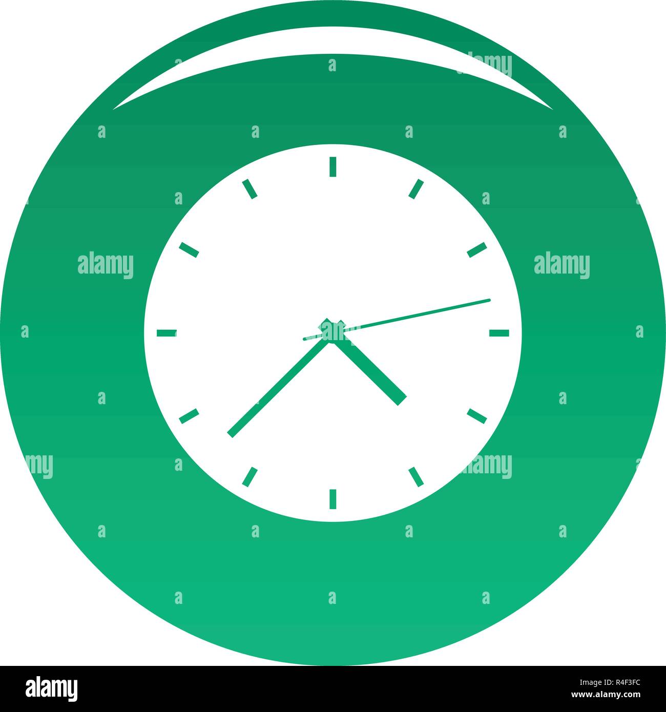 Clock modern icon. Simple illustration of clock modern vector icon for ...