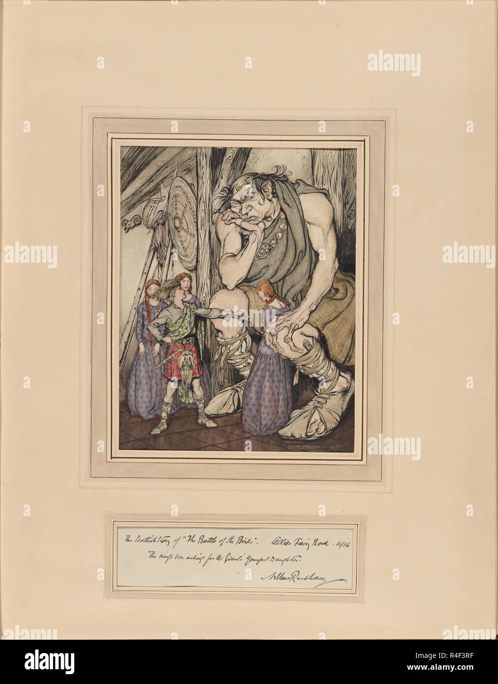 vintage illustration with a fantasy theme Stock Photo - Alamy