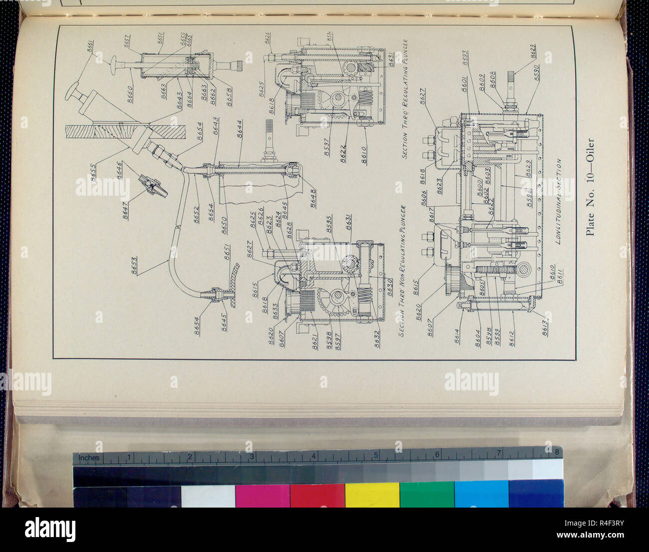 vintage mechanical engineering drawing Stock Photo - Alamy
