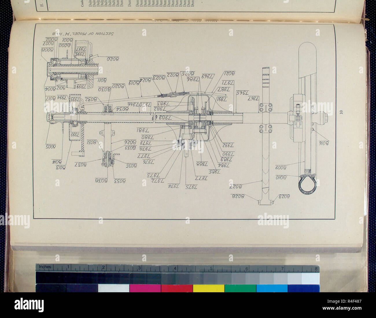 vintage mechanical engineering drawing Stock Photo - Alamy