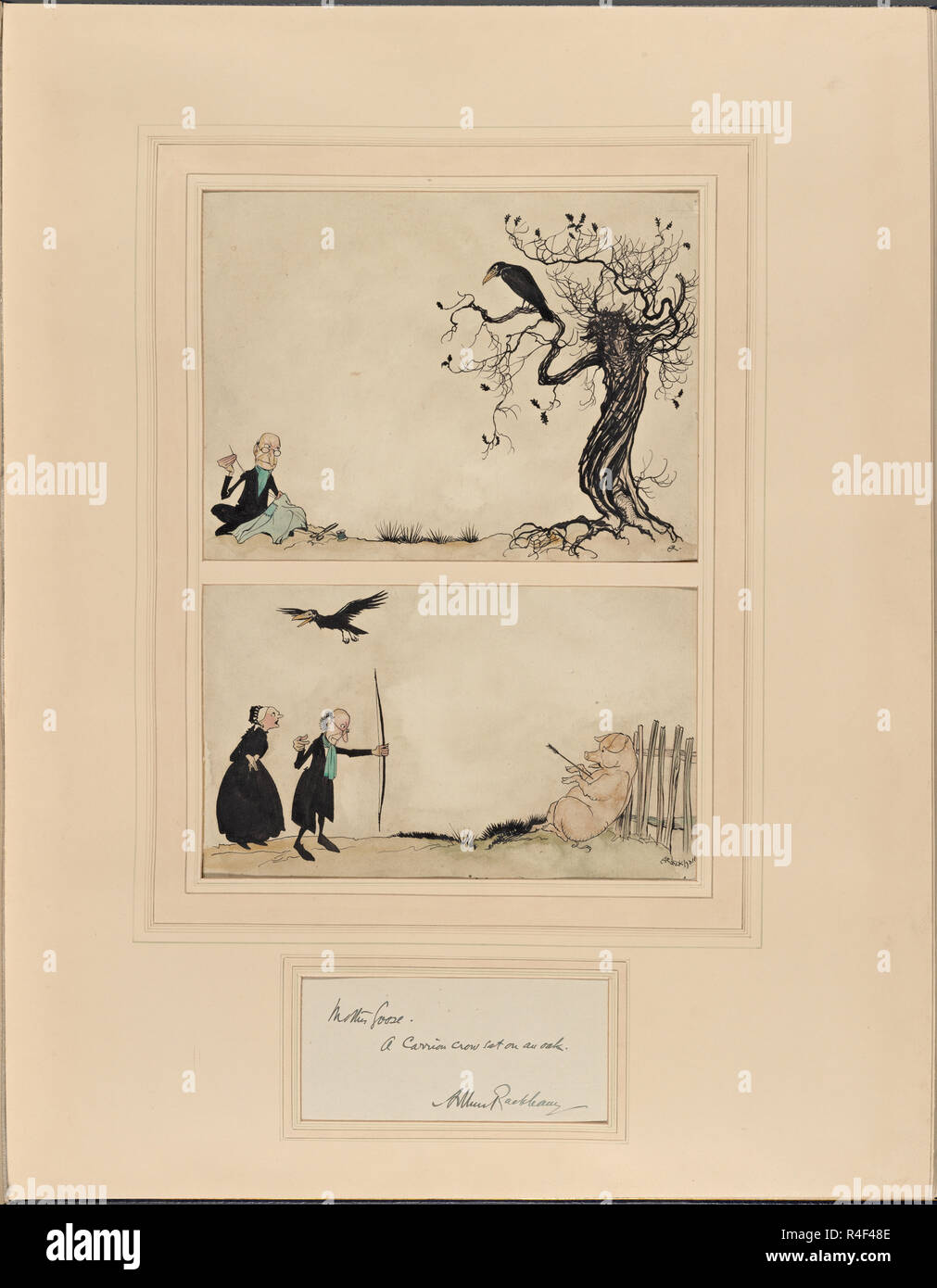 vintage illustration with a fantasy theme Stock Photo - Alamy
