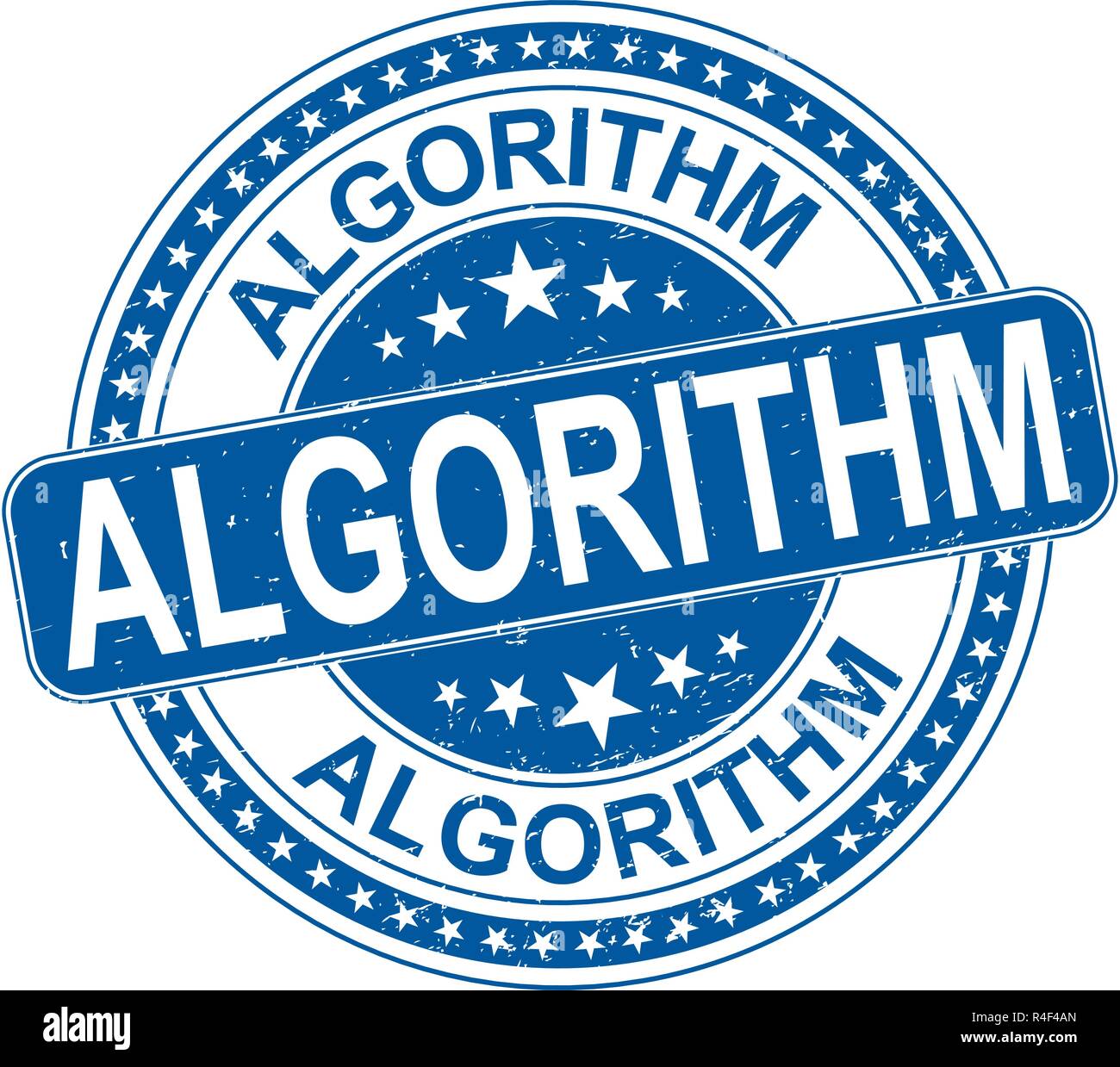 round blue rubber stamp on white background Stock Vector Image & Art ...