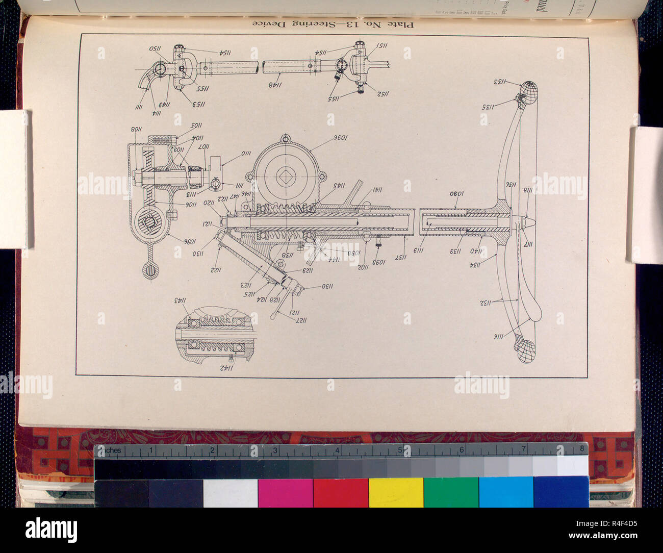 vintage mechanical engineering drawing Stock Photo - Alamy