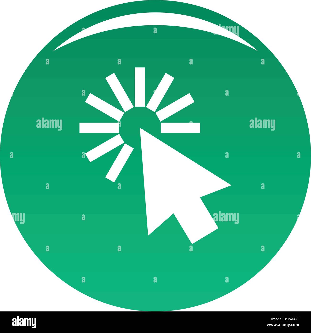 Cursor interface icon. Simple illustration of cursor interface vector ...