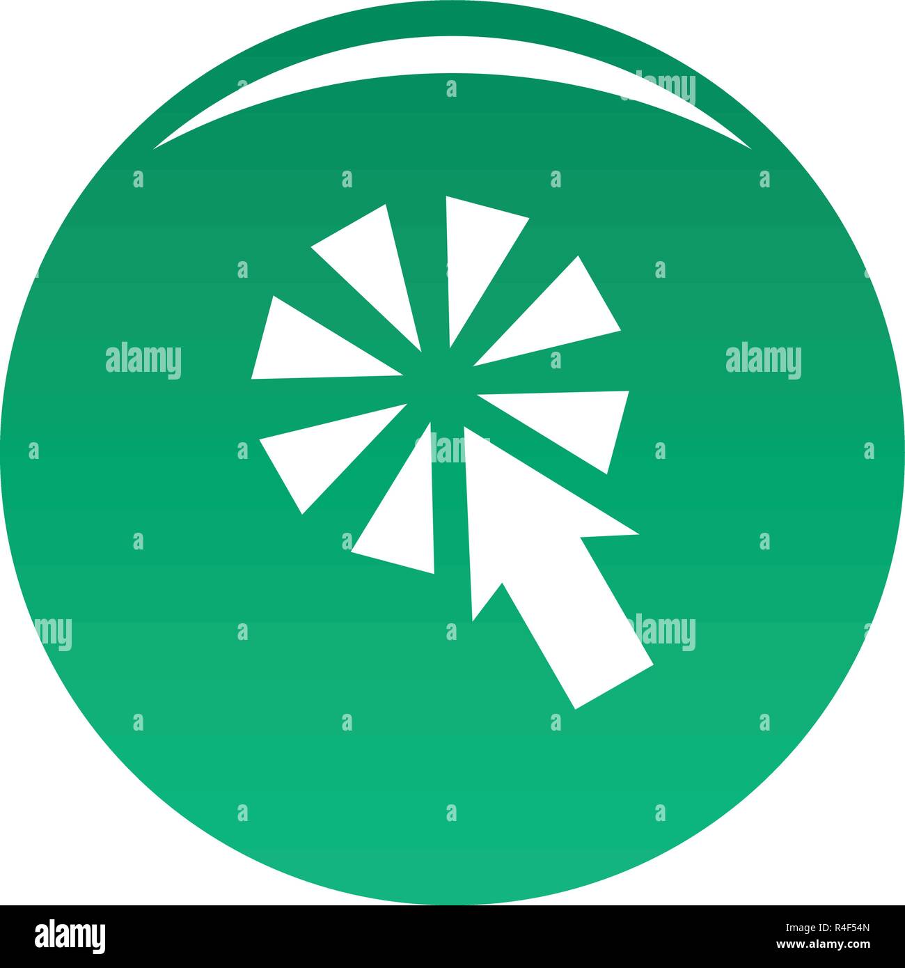 Cursor interactive click icon. Simple illustration of cursor ...