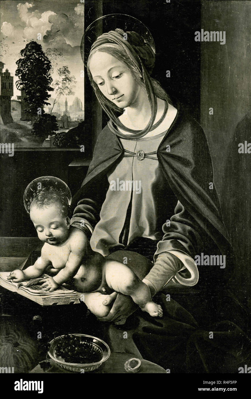 The Virgin and Child, painting by Piero di Cosimo Stock Photo - Alamy