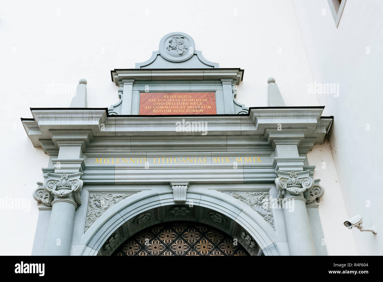 Detail. Palace of the Grand Dukes of Lithuania, located in the lower ...