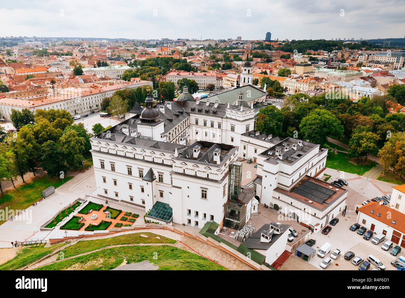The Palace of the Grand Dukes of Lithuania seen from the Gediminas ...