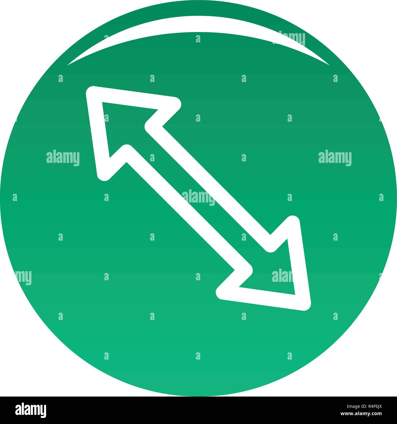 Cursor increase element icon. Simple illustration of cursor increase ...