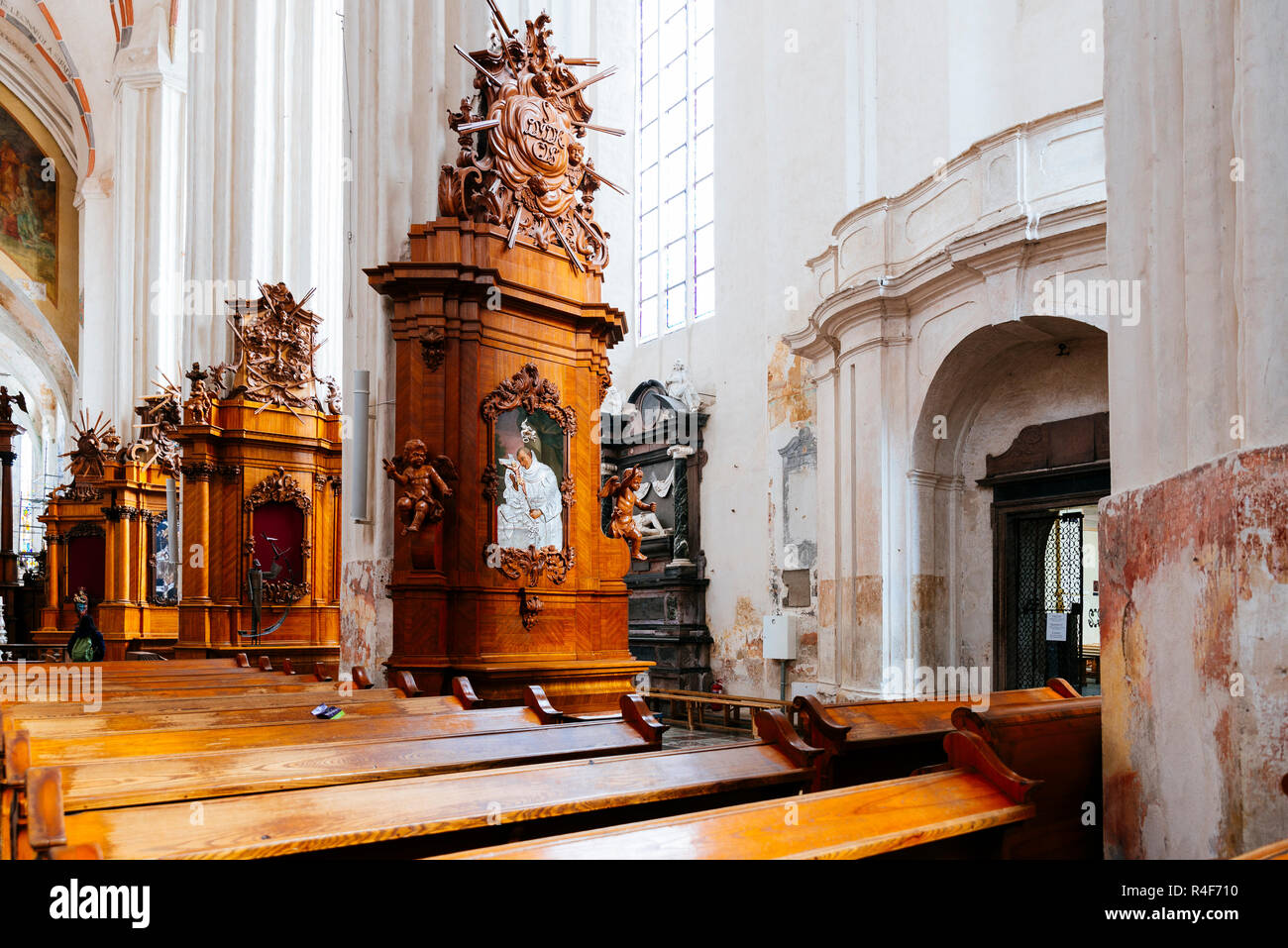 Nave, Church of St. Francis and St. Bernard is a Roman Catholic church ...