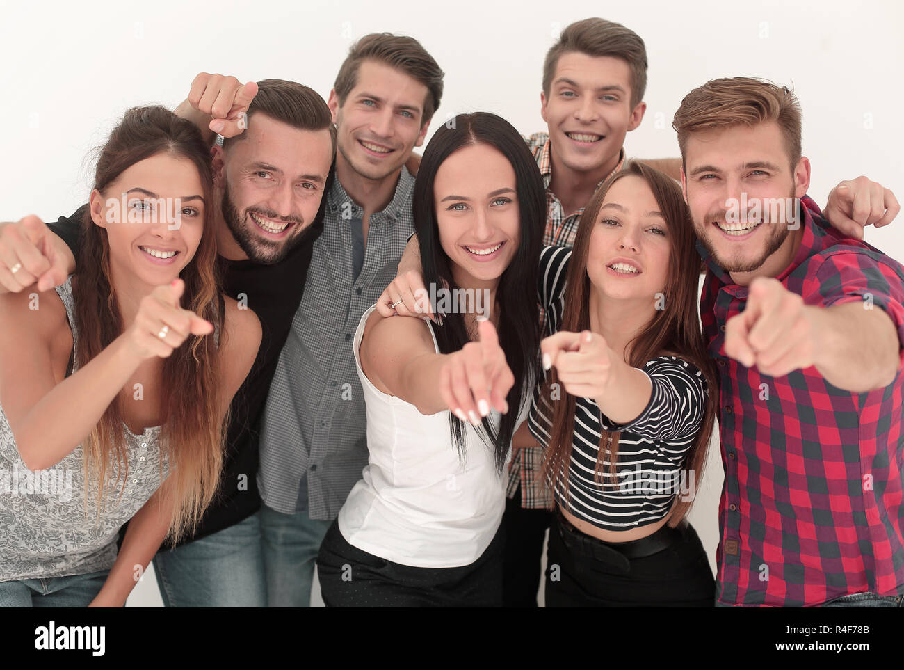 creative business team pointing at you Stock Photo - Alamy