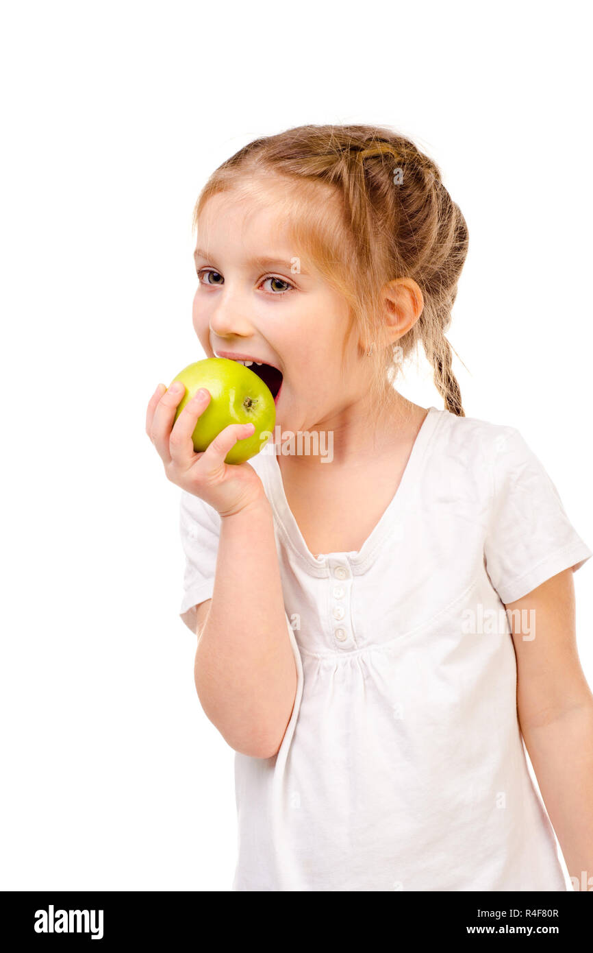 Girl Biting Apple